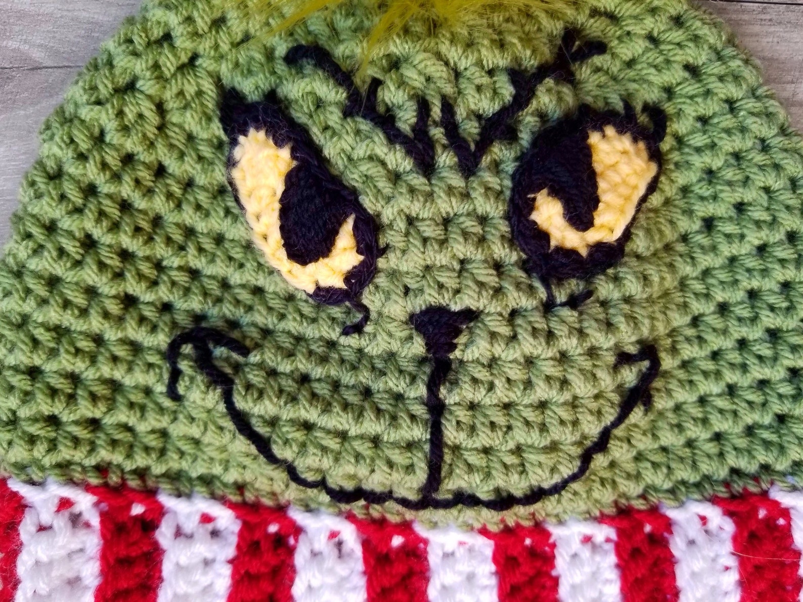 Grinch Inspired Crochet Hat, for Kids & Adults - Etsy