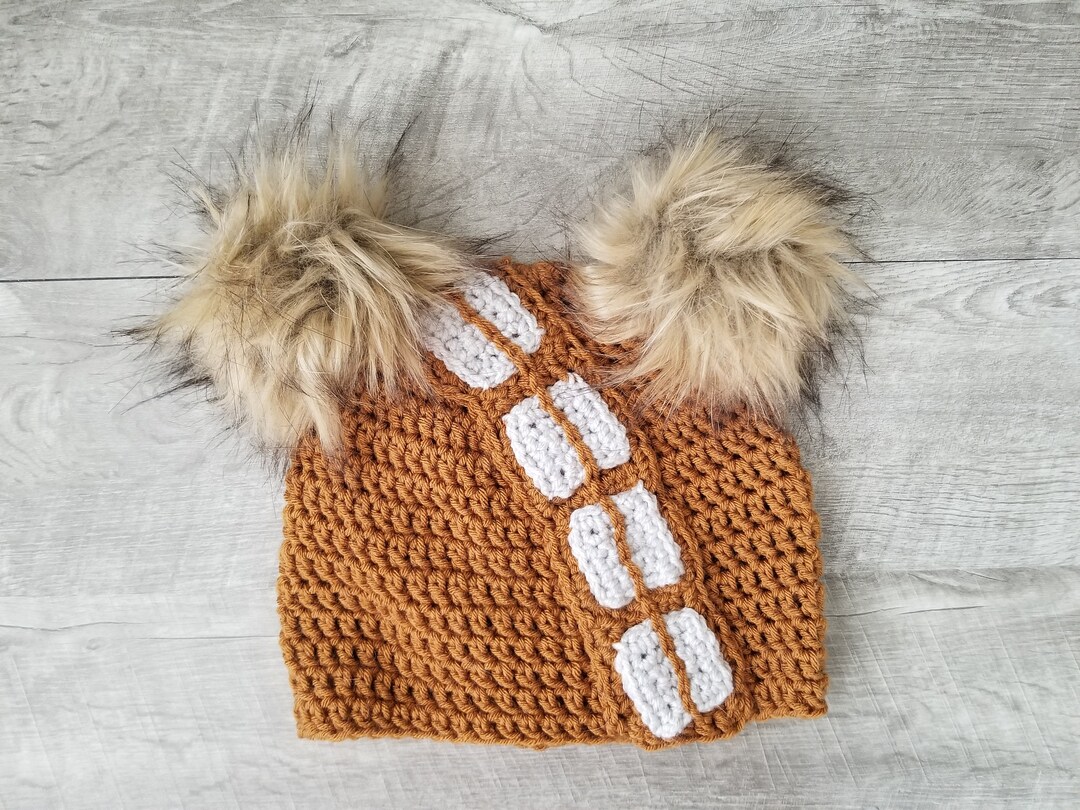 CHEWBACCA Inspired Hat // Crochet Hat // Kids & Adults - Etsy