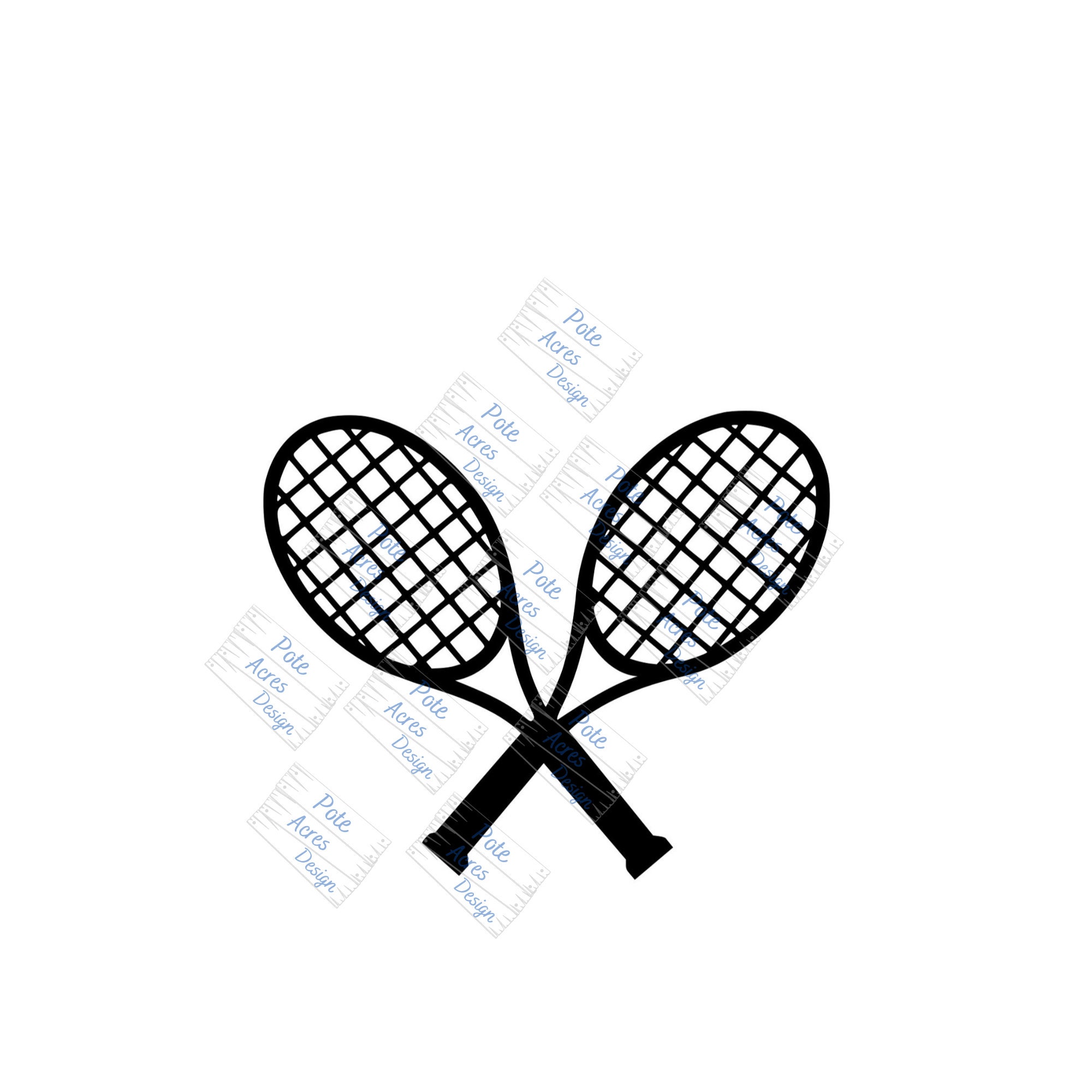 Tennis Rackets PNGSVG / Digital Cut Files / Instant Download Design for ...