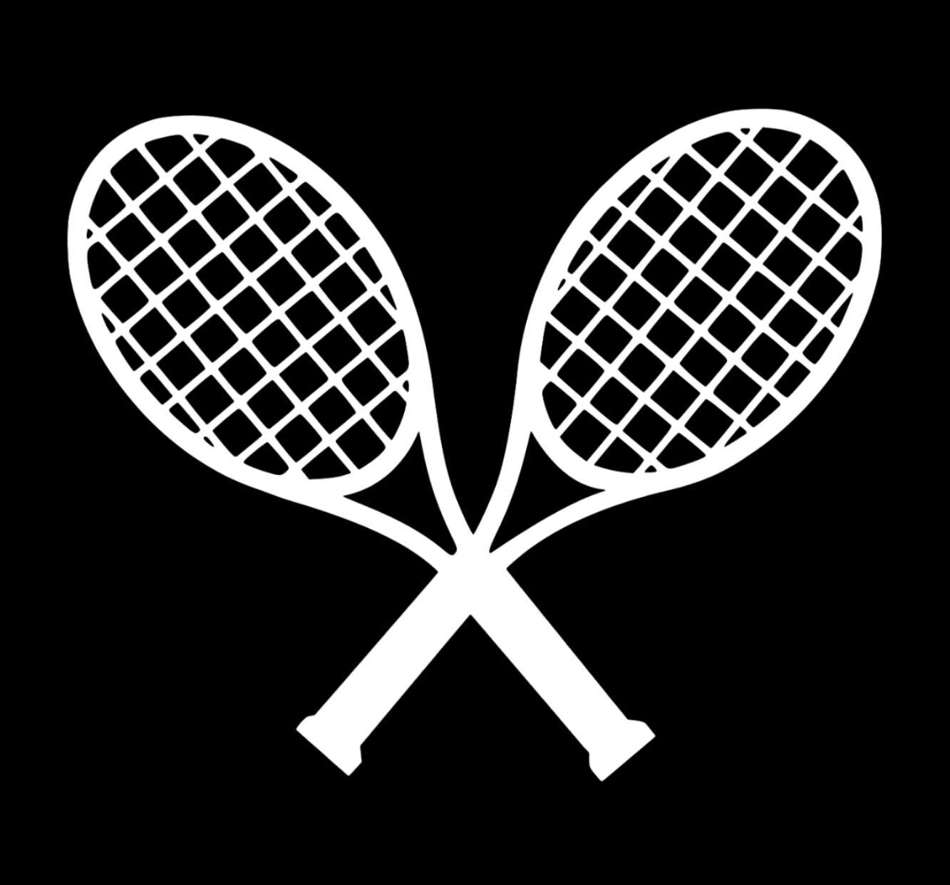 Tennis Rackets - WHITE - PNG / Digital Cut Files / Instant Download ...