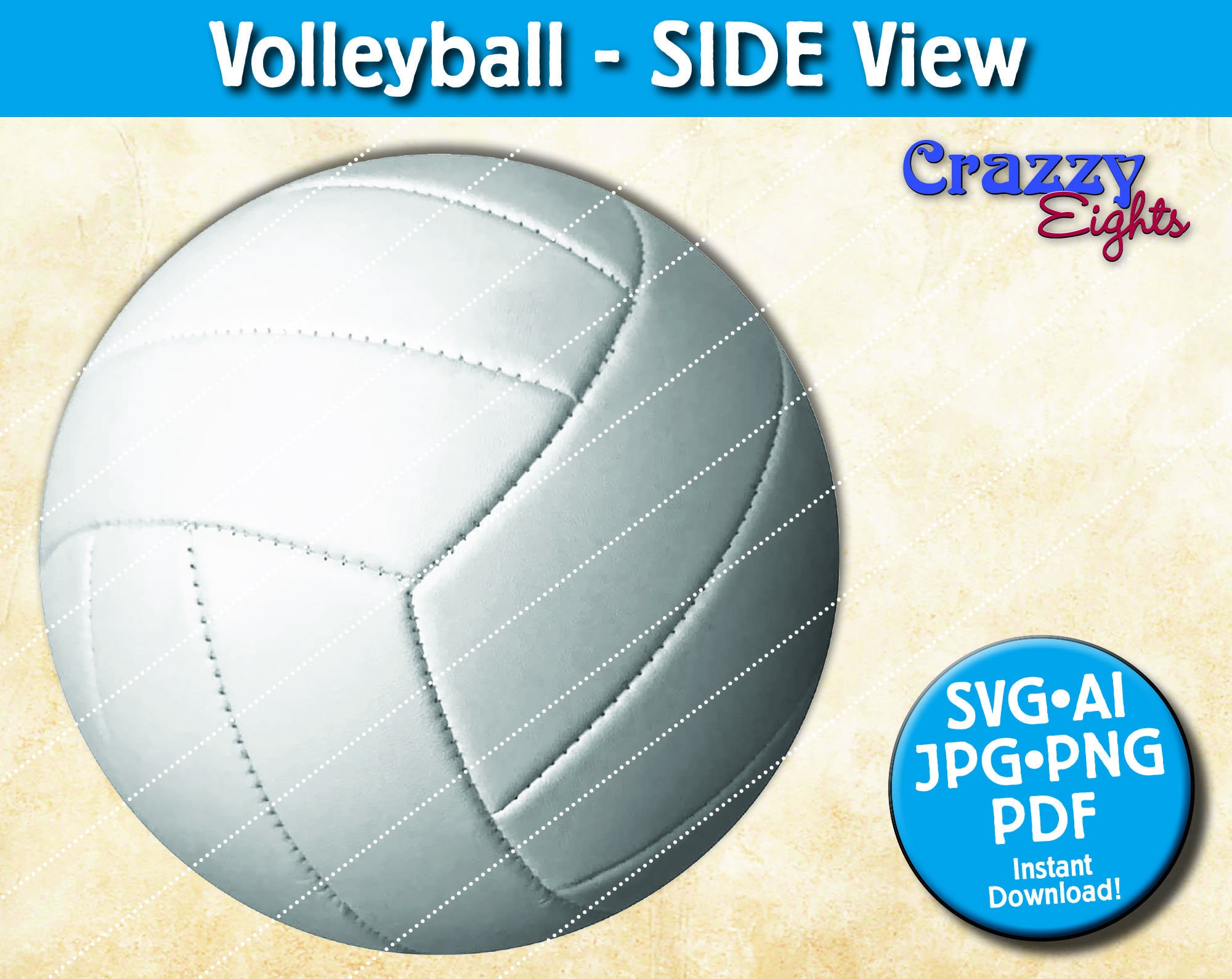 Volleyball (SIDE View) - Official Wilson-type Volleyball • Svg-ai-pdf ...