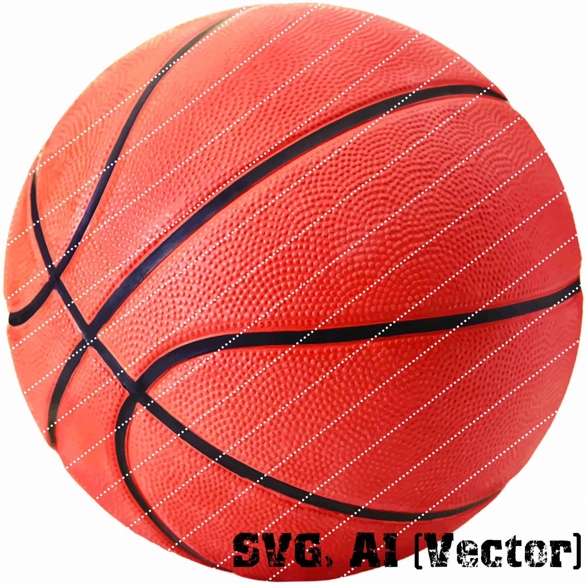 Basketball (SIDE View) - Official Wilson-type Basketball • Svg-ai-pdf ...