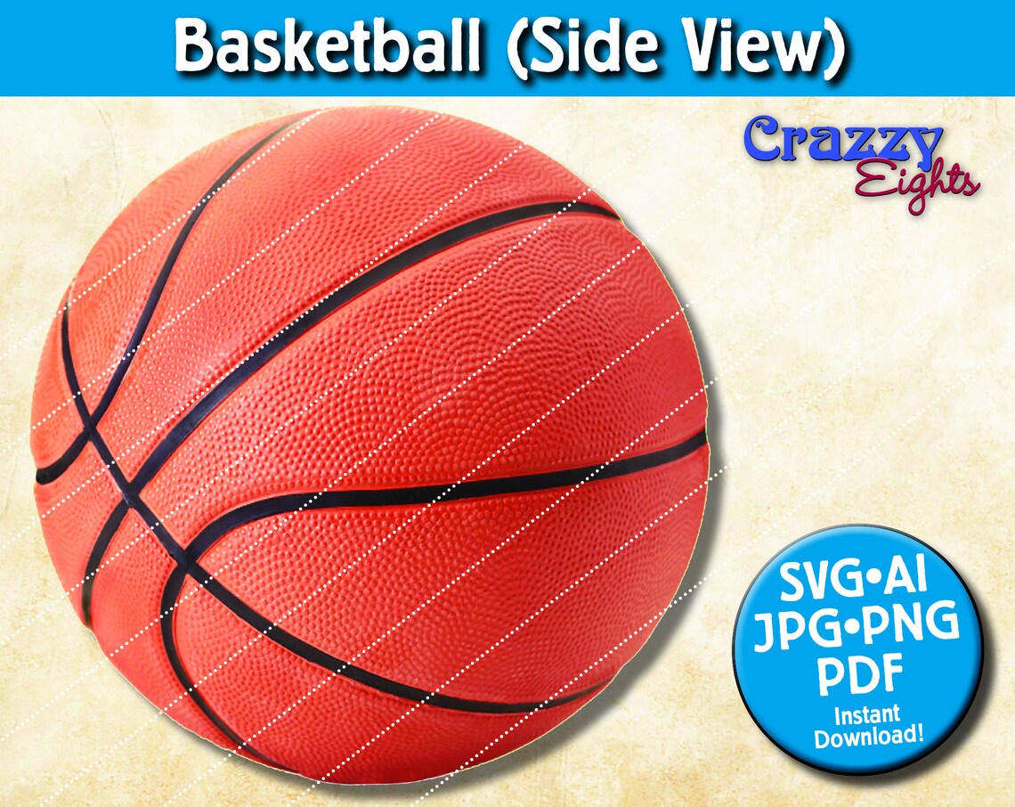 Basketball (SIDE View) - Official Wilson-type Basketball • Svg-ai-pdf ...