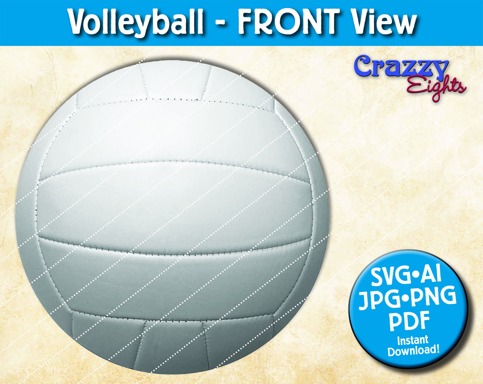Volleyball (FRONT View) - Official Wilson-type Volleyball • Svg-ai-pdf ...