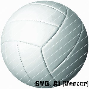 Volleyball (SIDE View) - Official Wilson-type Volleyball • Svg-ai-pdf ...