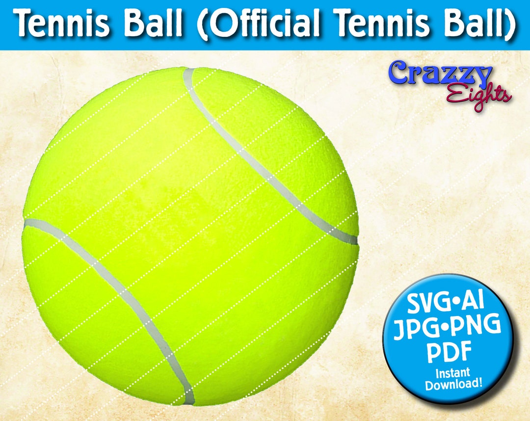 Tennis Ball - Official Wilson-type Tennis Balll • Svg-ai-pdf-jpg-png ...