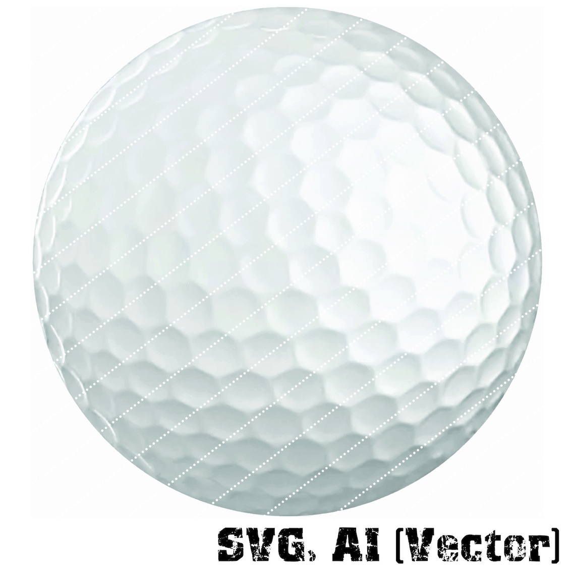 Golf Ball - White Golfball • Svg-ai-pdf-jpg-png Printable Digital ...