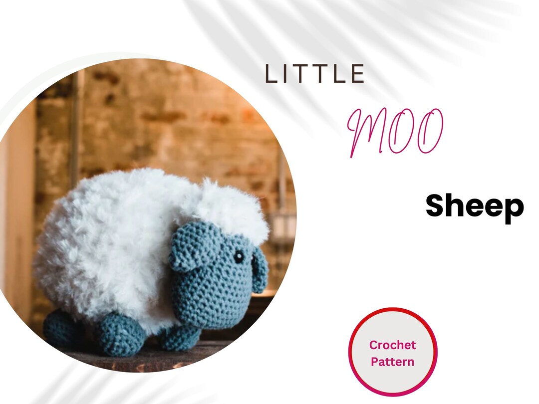 Sheep Crochet Pattern Kids Lovely Sheep Moo the Little Sheep Easter ...