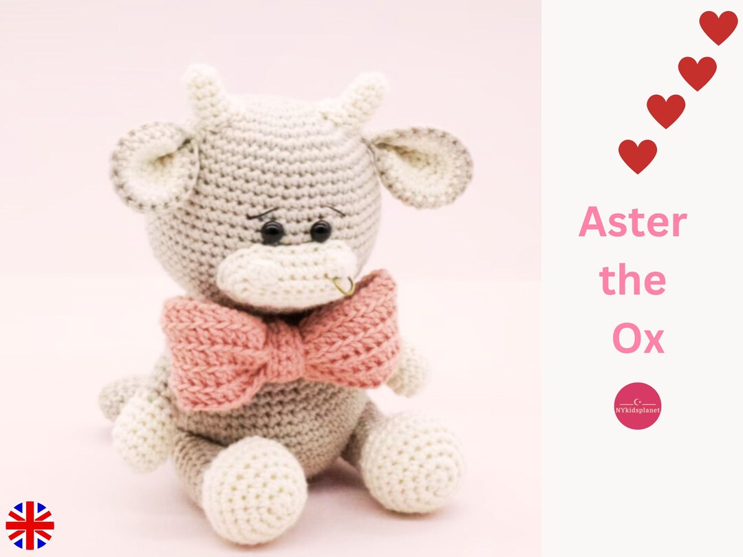 Aster the Ox Crochet Ox Pattern Kidds Buddy Pattern Ox Baby Gifts ...