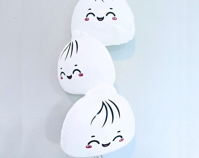 21" Dumpling Bao Bun Jumbo Balloon | Little Dumpling Baby Shower Party ...