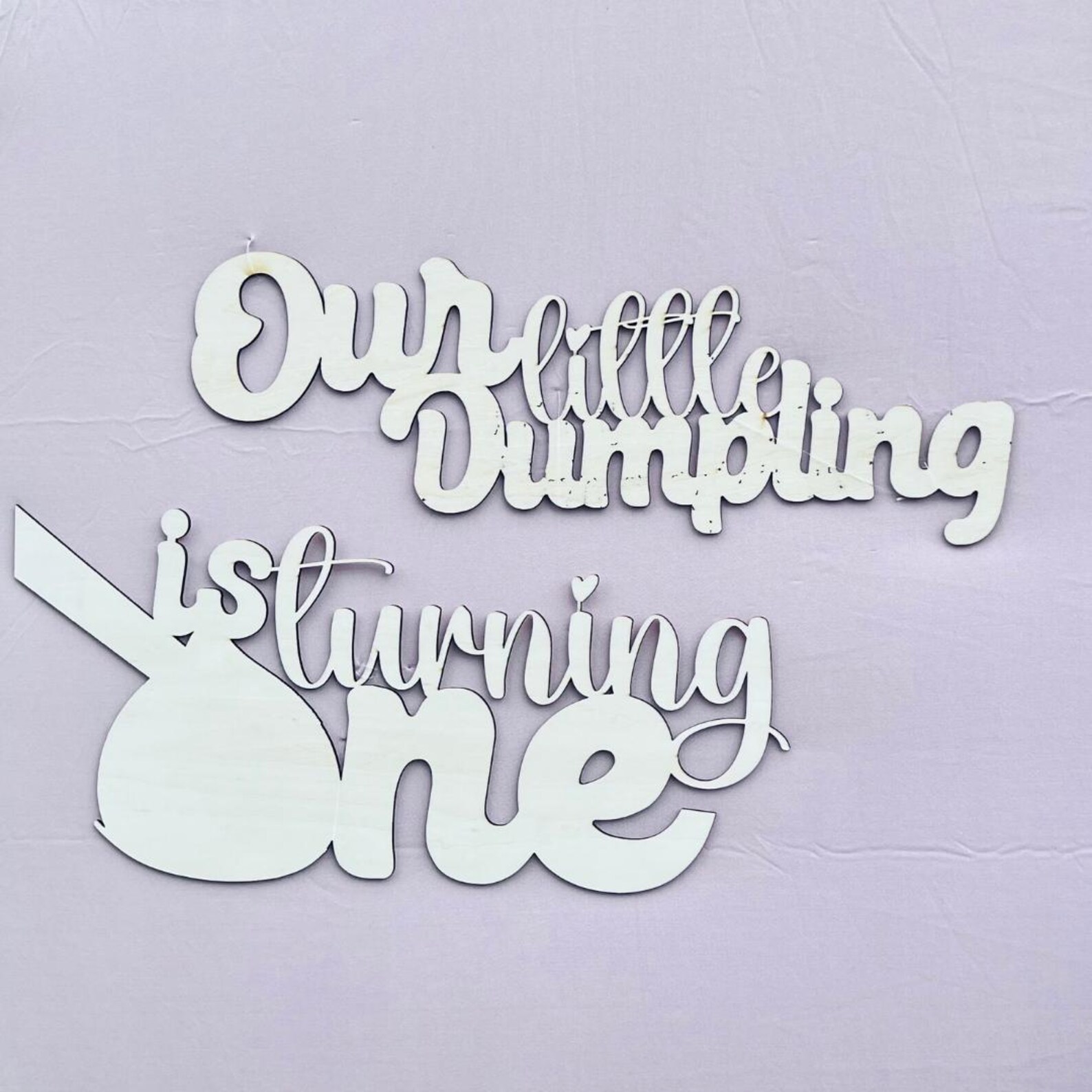 Our Little Dumpling Sign One Year Old Boy Birthday Dumpling Wall Art ...