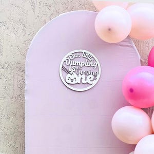 Our Little Dumpling Sign One Year Old Boy Birthday Dumpling Wall Art ...