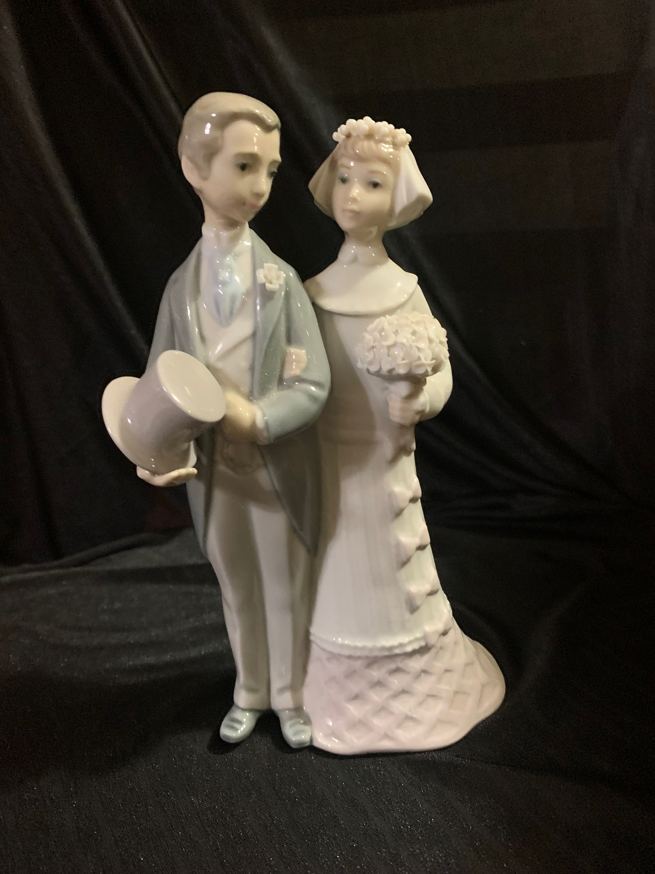 Lladro Porcelain Wedding Day Couple Bride & Groom Marriage #4808 ...