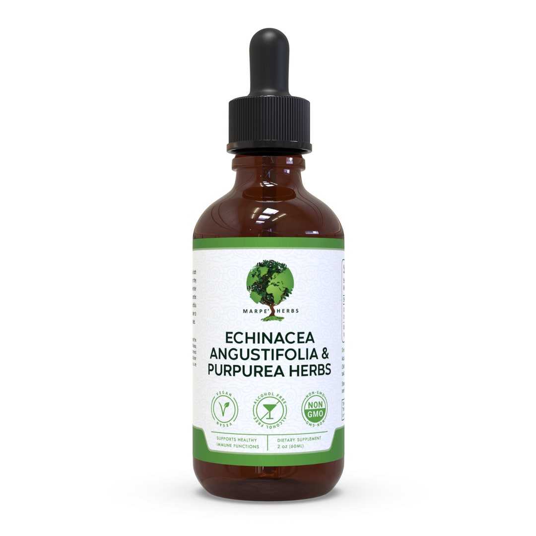 Organic Echinacea Angustifolia Purpurea Herbs- Immune Booster Tincture ...