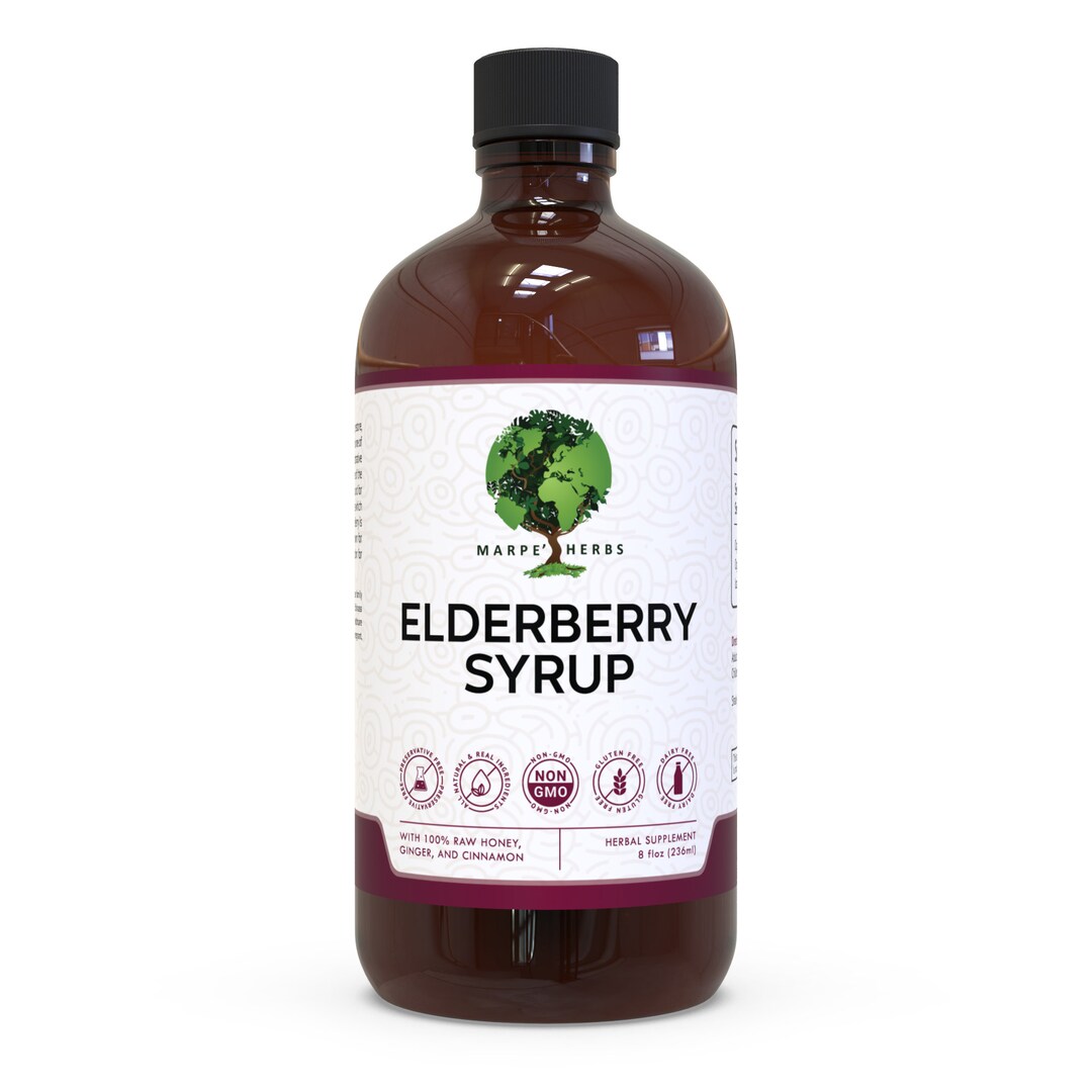 Organic Elderberry Syrup - Etsy