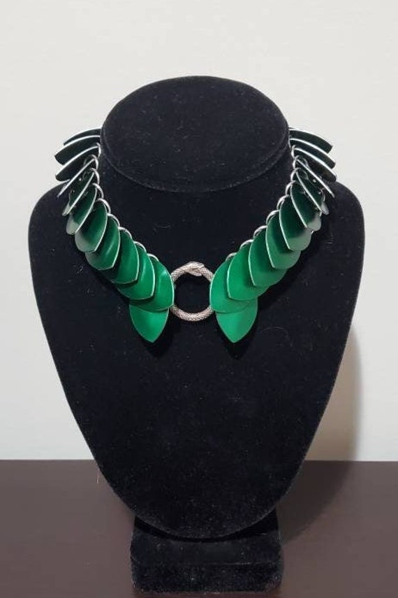 Dragon Scale Choker Dark Green | Etsy