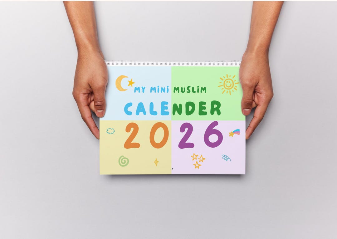 Mini Muslims 2026 Affirmations Calendar - Etsy