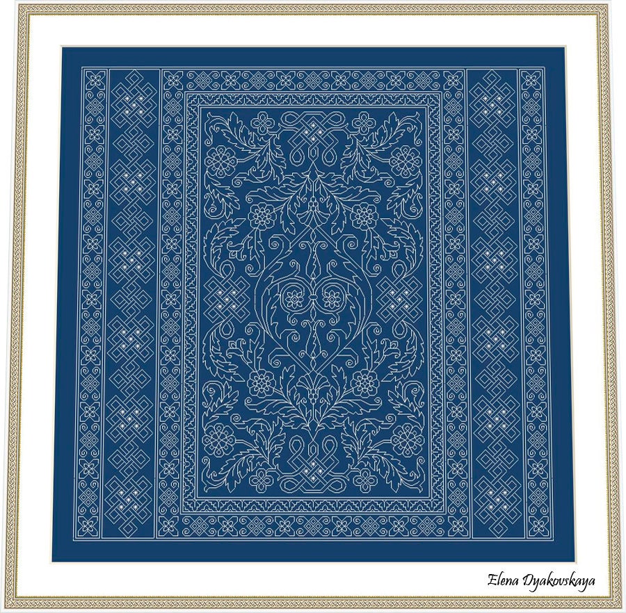 Blackwork Lace 25– Blackwork Pattern, Needlepoint Pattern Digital – PDF ...