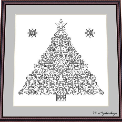 Blackwork Bee Pattern Instant Digital Download PDF File - Etsy