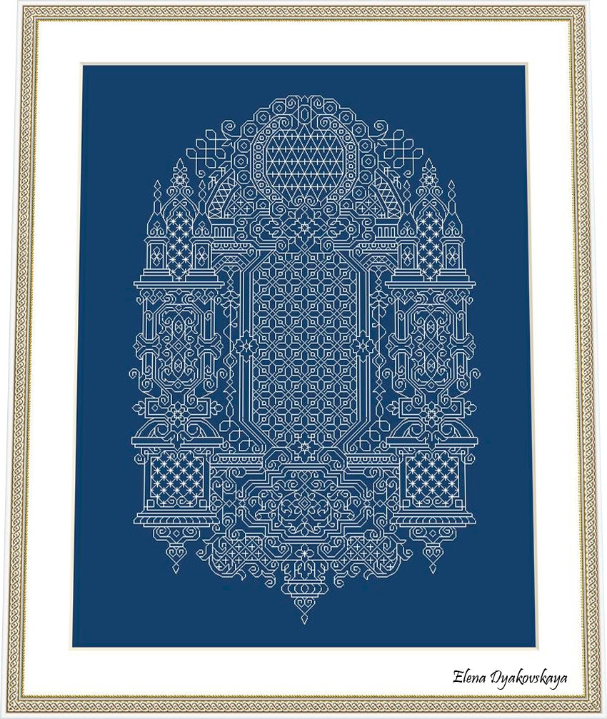 Antique Book Cover Lace 3 Blackwork Pattern Needlepoint - Etsy