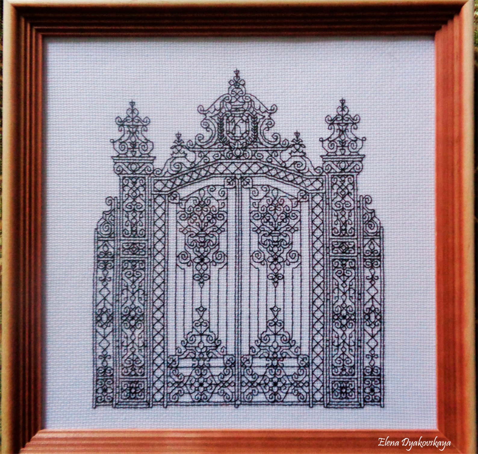 The Gates 4– Blackwork Pattern, Needlepoint Pattern Digital – PDF ...