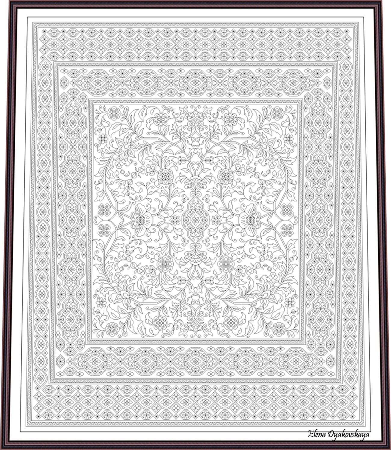 Blackwork Lace12– Blackwork Pattern, Needlepoint Pattern Digital – PDF ...