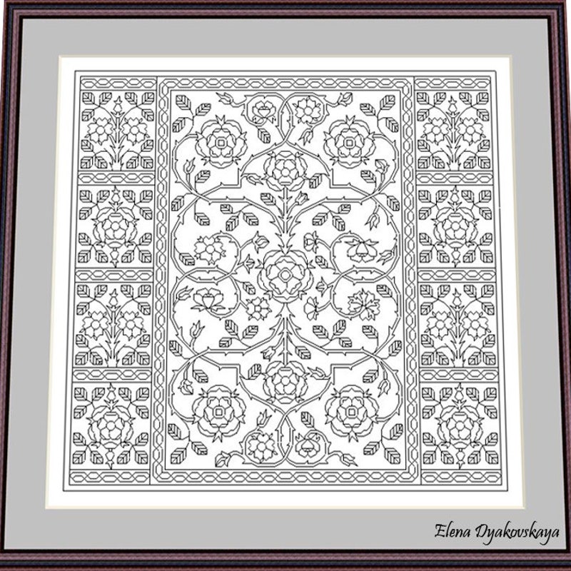 Blackwork Pattern - Etsy