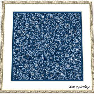 Blackwork Lace1 Black Work Pattern, Needlepoint Pattern Digital PDF ...