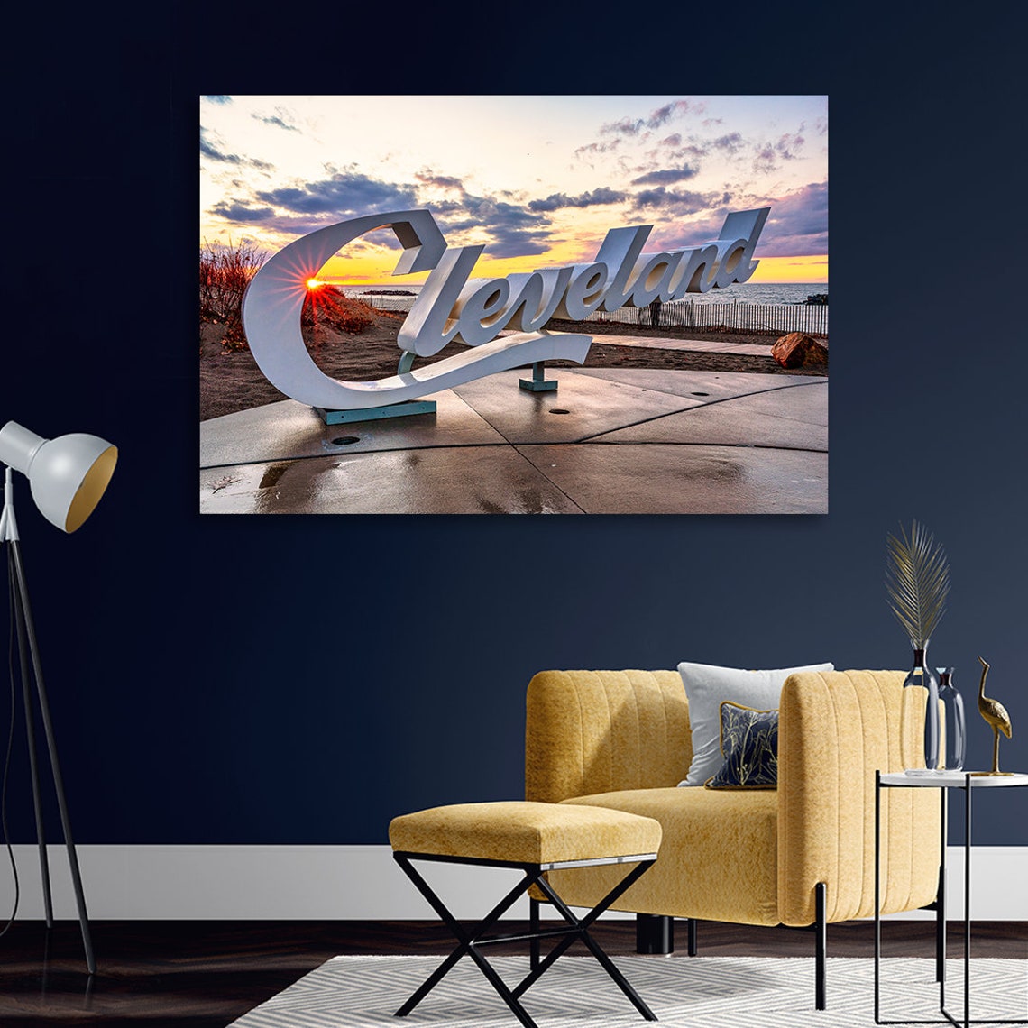 Cleveland Script Sign - Euclid Beach (horitzontal) | Cleveland Sunset ...