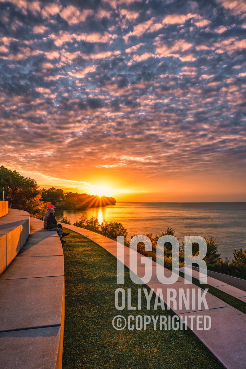 Solstice Steps Sunset Lakewood, Ohio fine Art Print - Etsy