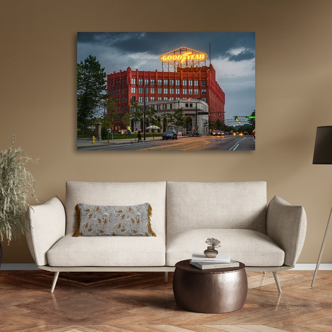 Goodyear Sign Akron, Ohio Akron Wall Art Akron Decor Street Photography ...
