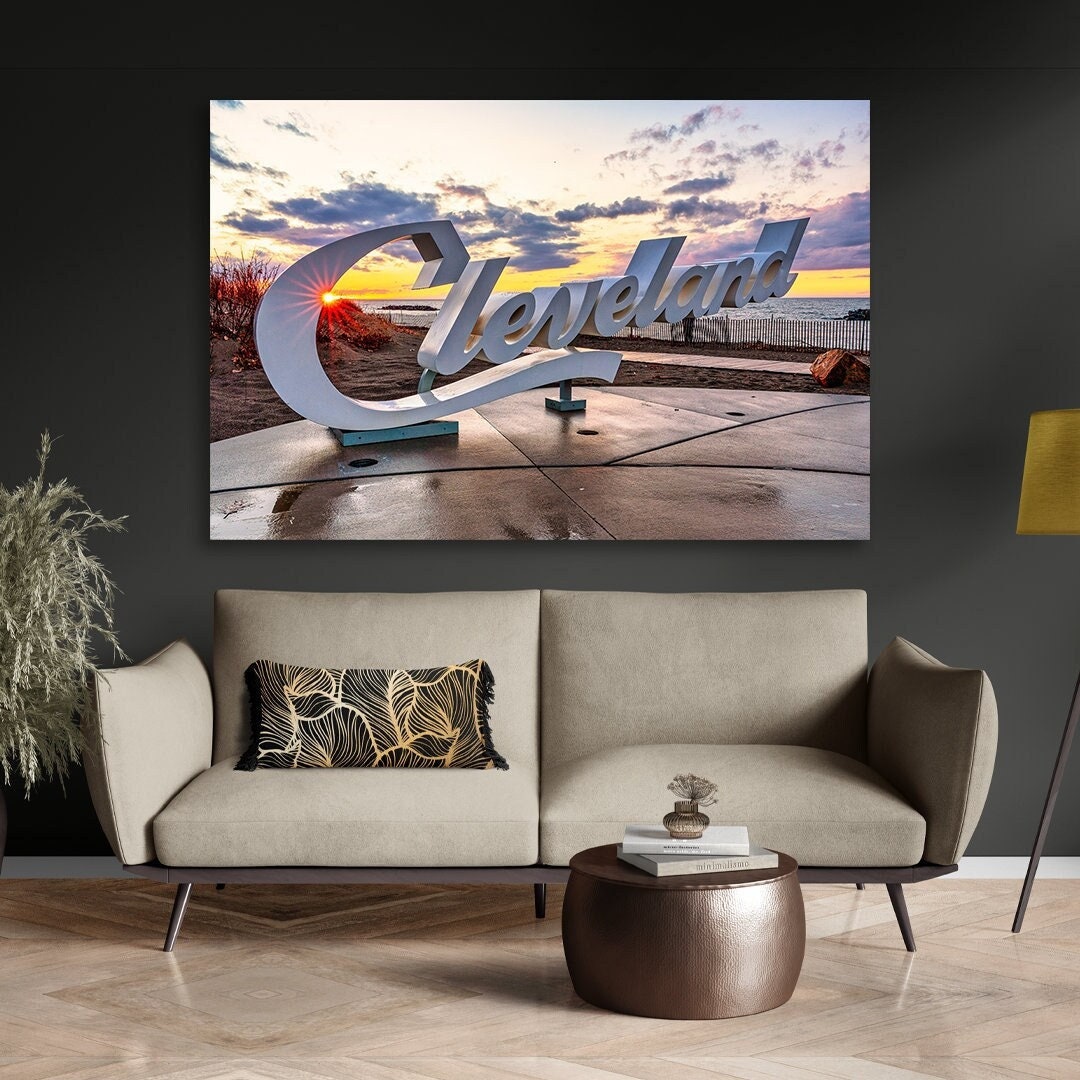 Cleveland Script Sign - Euclid Beach (horitzontal) | Cleveland Sunset ...