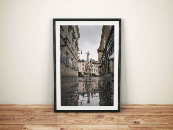 Bathing Near Vienna After a Rain Trinity Column Digital - Etsy