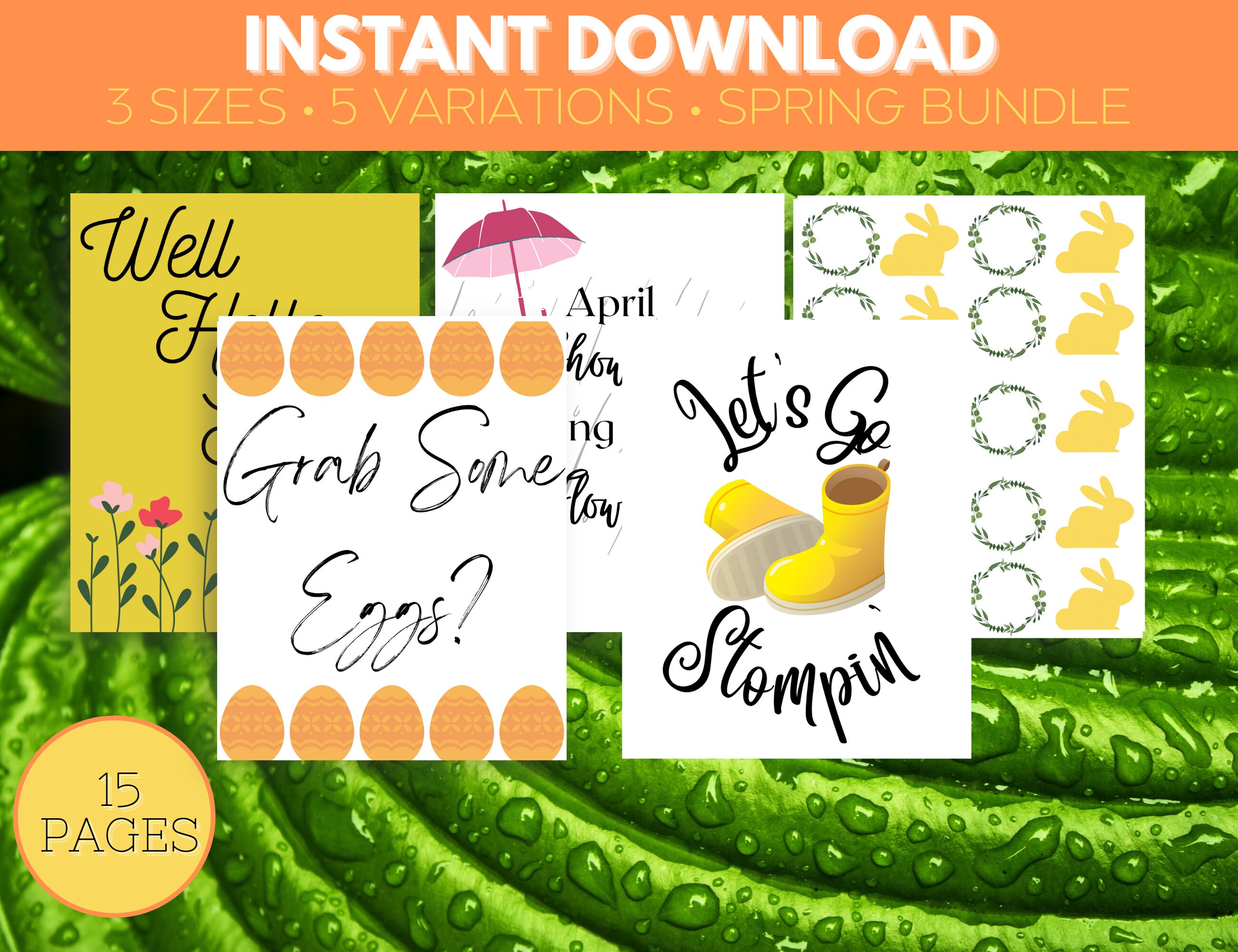 Printable Spring Wall Art | Printable | Easter Wall Art | Instant ...