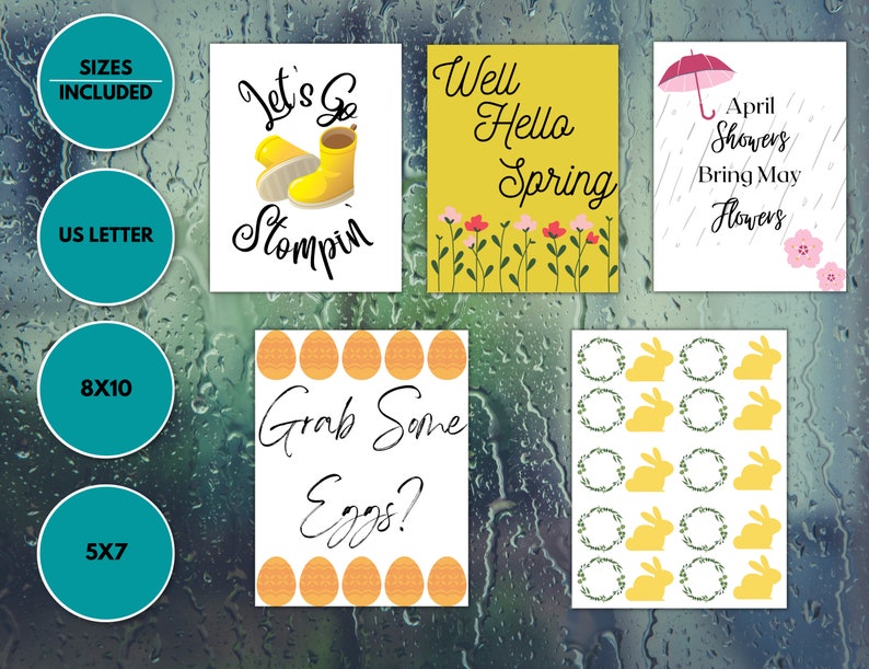 Printable Spring Wall Art | Printable | Easter Wall Art | Instant ...