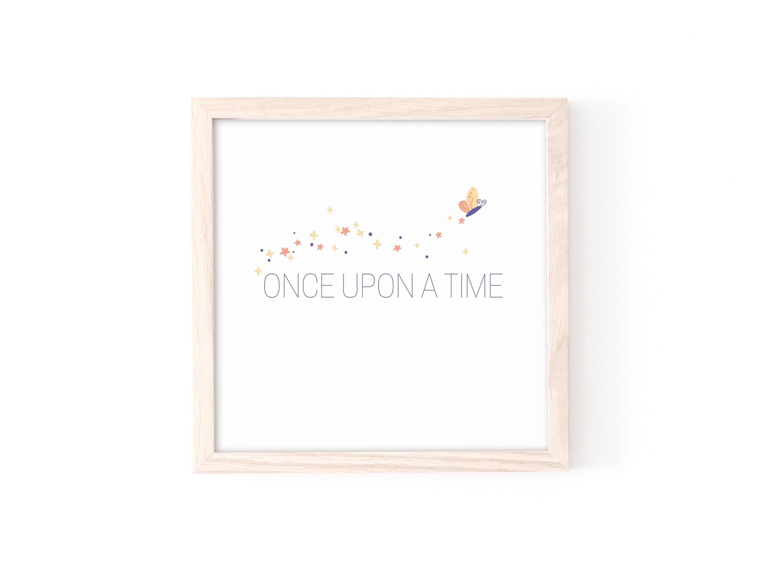 Once Upon A Time Printable Wall Art, Kids Room Decor, Digital Download ...