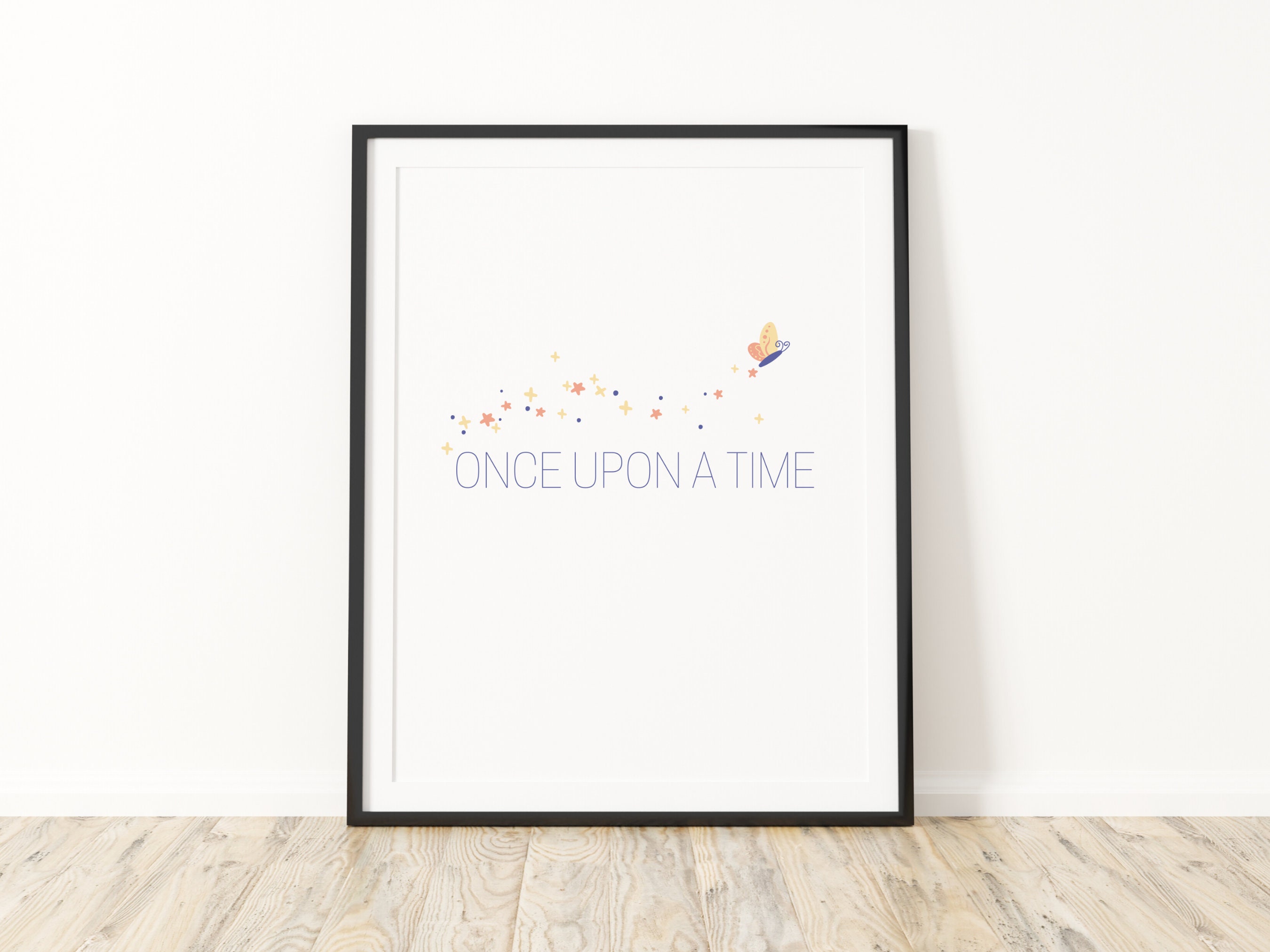 Once Upon A Time Printable Wall Art, Kids Room Decor, Digital Download ...