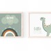 Rainbow Dinosaur Printable Wall Art Set of 2, Dino Room Decor, Kids Art ...