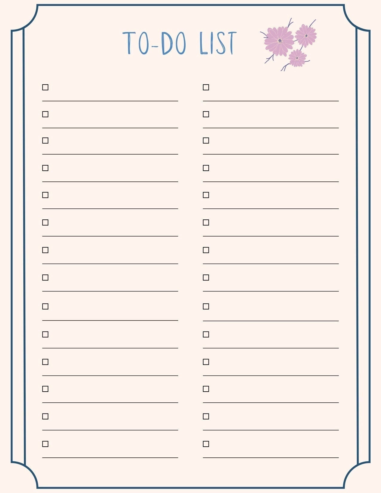 Digital, Printable, To-do Checklist - Etsy