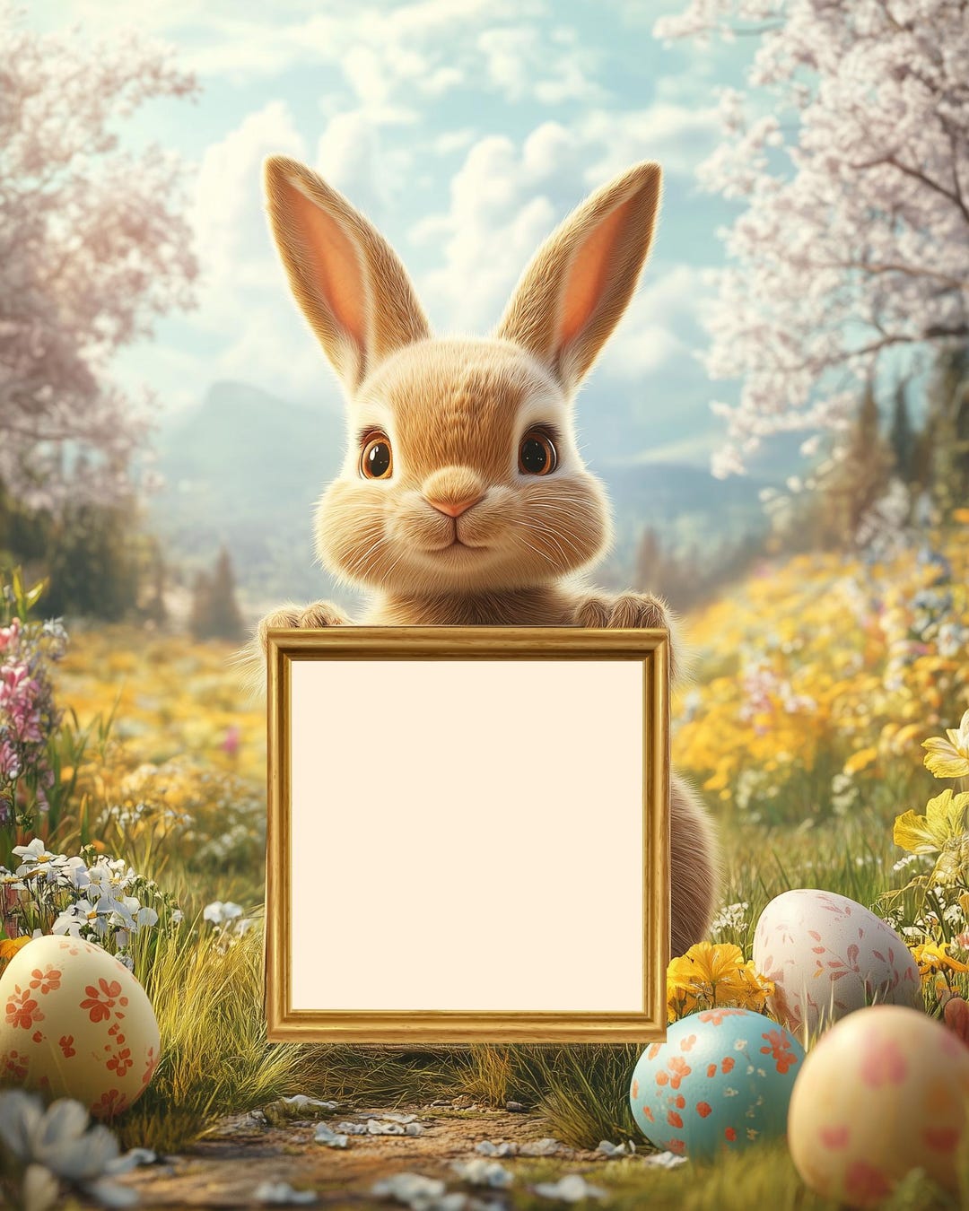 Bunny Frame Easter Fun - Etsy