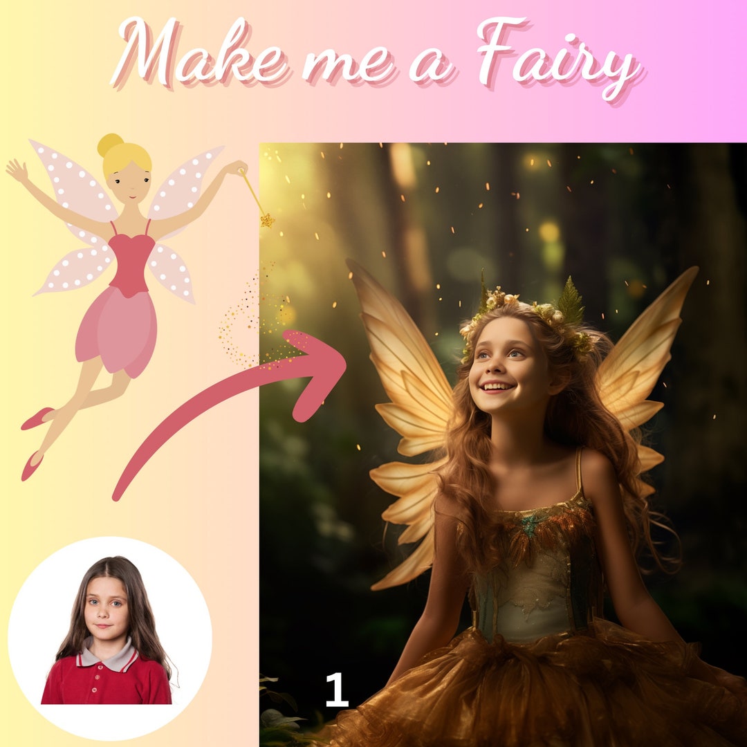 Enchanting Fairy Portrait With Custom Face Swap Personalized Mythical ...