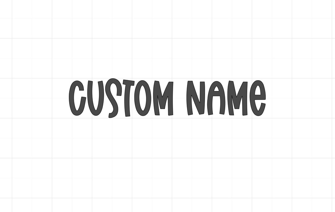 Personalized Name Vinyl Decal - Etsy