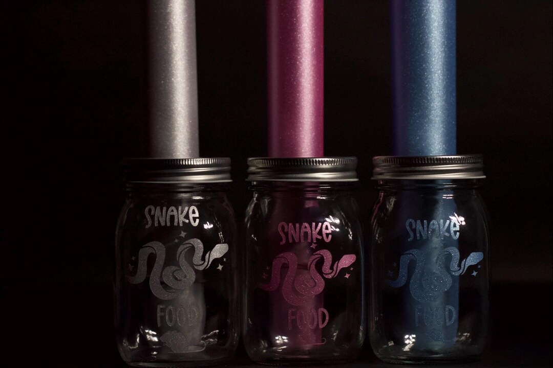 Snake Food Thawing Jar With Vinyl Label Glass Jar for Frozen Mice ...