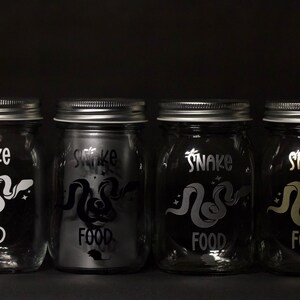 Snake Food Thawing Jar - Glass Jar for Frozen Mice - Solid Colors - Etsy