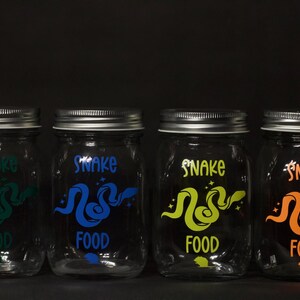 Snake Food Thawing Jar - Glass Jar for Frozen Mice - Solid Colors - Etsy