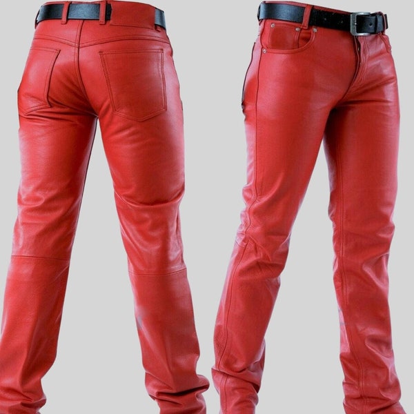 Red Cowboy Pants - Etsy