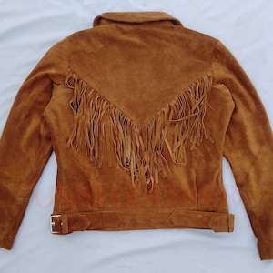 Suede Fringe Jacket Native American Fringed Jackets Western - Etsy