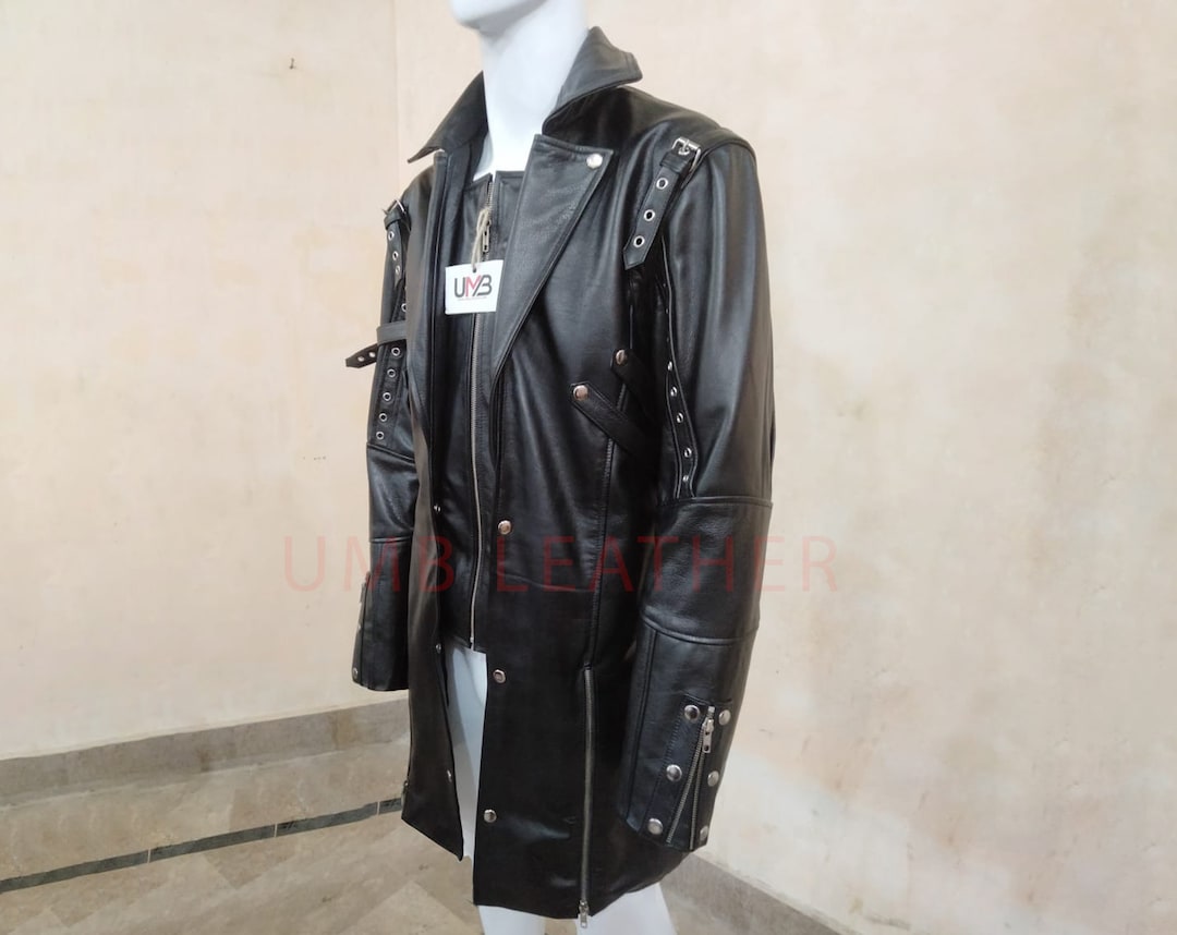 Goth Matrix Trench Steam Punk Gothic Long Leather Coat Punk Clothes and ...