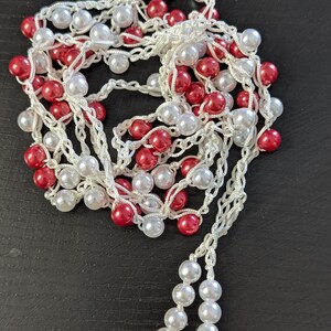 Boho Pearl Beaded Crochet Wrap Necklace - Handmade Bohemian Chic ...