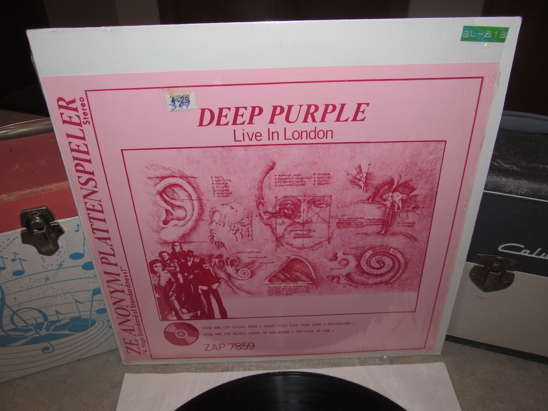 Deep Purple - Rare Vinyl Lp - Live in London - ZAP-7859 Stereo - Shrink ...